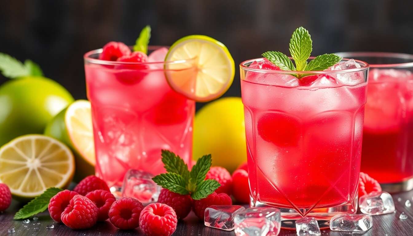 Recette gourmande de cocktail framboise